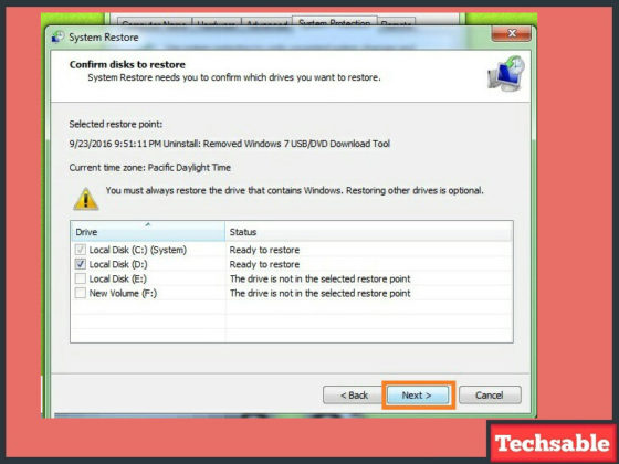 How To Use System Restore On Windows - Techsable