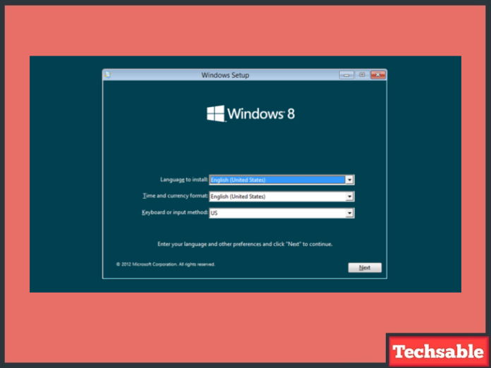 How To Install Windows 8 Or 8.1 From USB Pendrive - Techsable