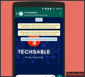 How To Create WhatsApp Broadcast List - Techsable