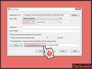 How To Use Software Trial Forever Using Run As Date - Techsable