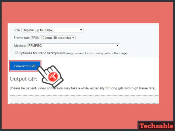 How To Convert Video To GIF Online - Techsable