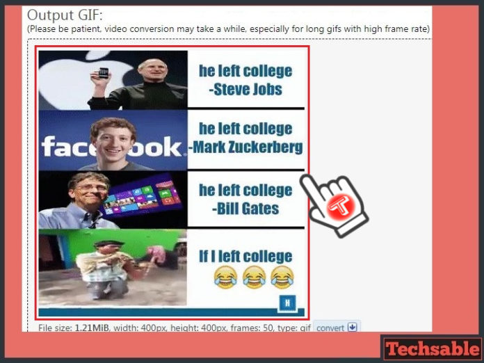 How To Convert Video To GIF Online - Techsable