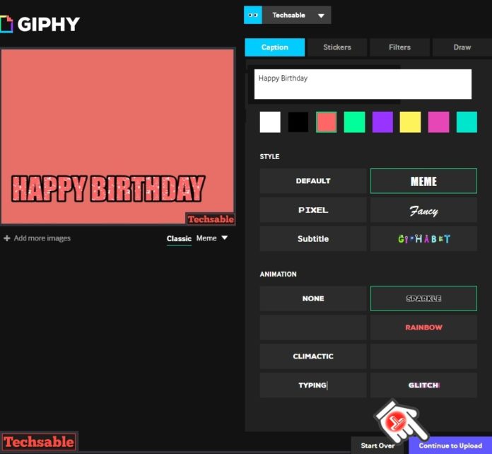 How To Create GIF With Giphy GIF Maker - Techsable