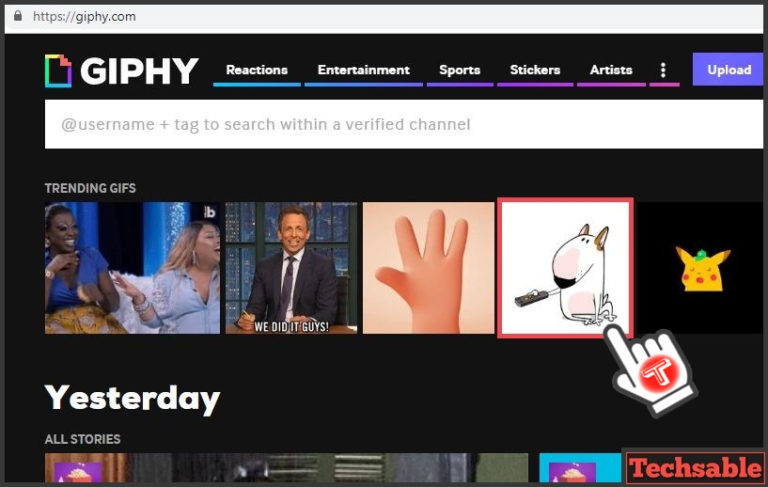 How To Download GIF From Giphy On Windows, Android Or IPhone - Techsable