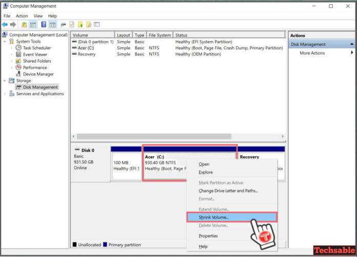 How To Partition C Drive In Windows 10 Without Formatting - Techsable